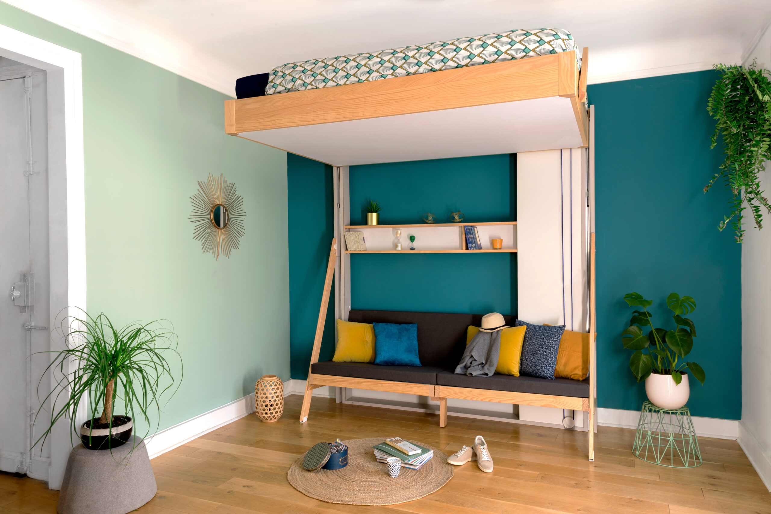 Un lit escamotable Juno chez Espace Loggia - Espace Loggia - Aménagez sans déménager